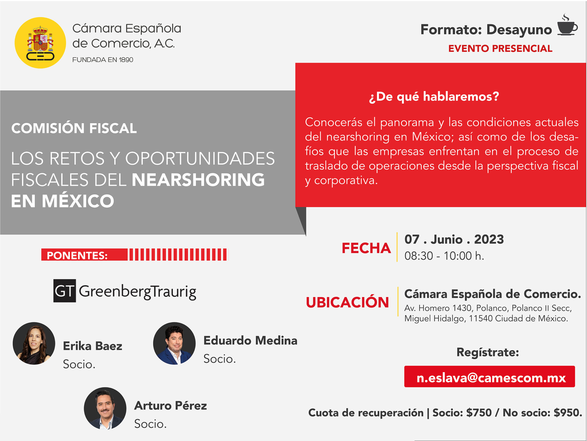 Comisión Fiscal: Los retos y oportunidades del nearshoring en México - camescom